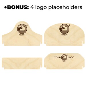 Coaster Display Stand SVG Laser Cut Files | Countertop Soap Display ...