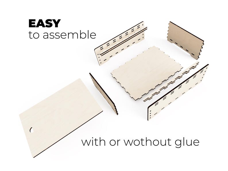 Laser Cut Box With Sliding Lid SVG Files Bundle, 8 Templates for ...