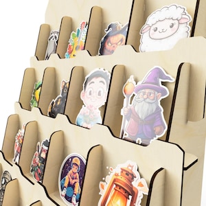 Sticker Display SVG Laser Cut Files | Svg Files for Sticker Stand ...