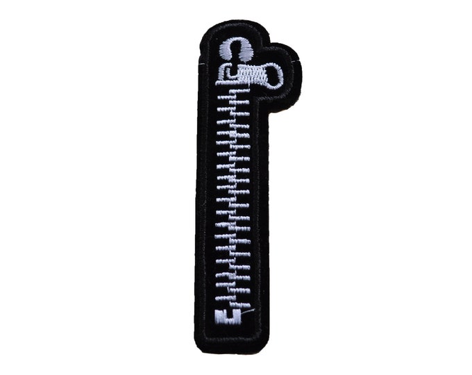 Zipper Patch Fusible Badge Patch - Etsy