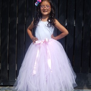 Girls Long Floor Length Tutu Bridesmaid Tutu Flowergirl Tutu, Mini ...
