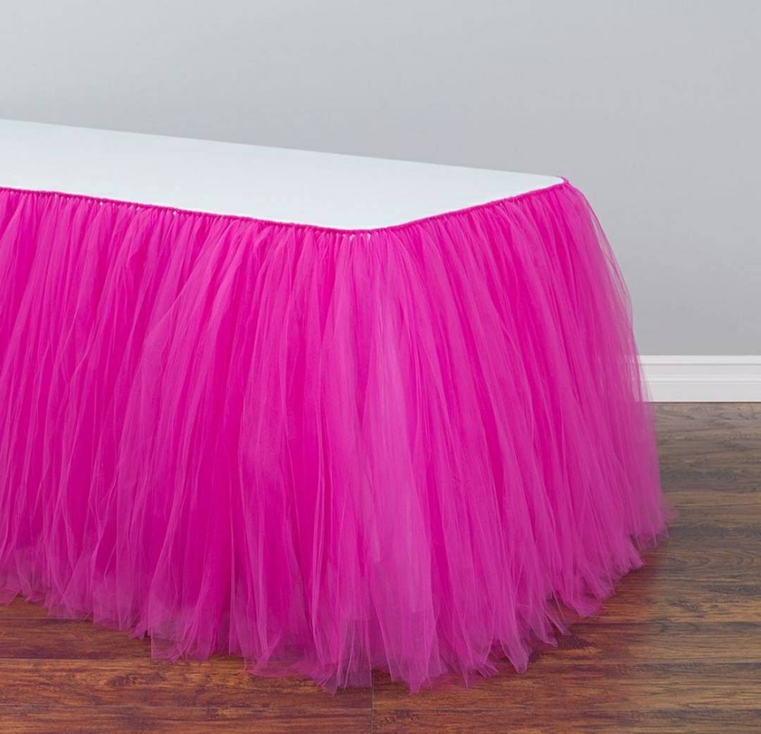 Tulle Table Skirt, Table Tutu, Baby Shower, Wedding, Birthday Party ...