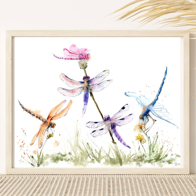 Dragonfly Art Print - Etsy