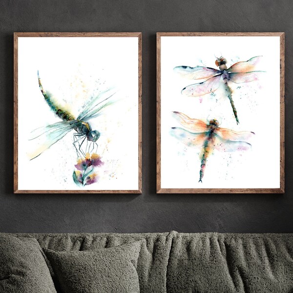 Dragonfly Art Print - Etsy