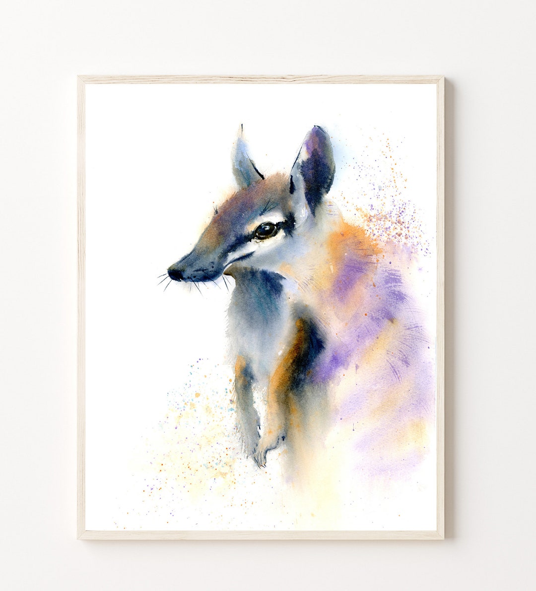 Endangered Wildlife Watercolor Nursery Art Print, Australian Animal ...