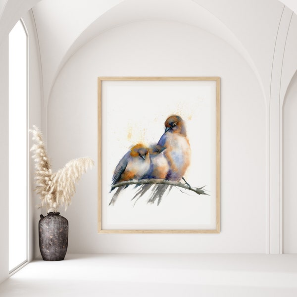 Bluebird on Branch - Etsy