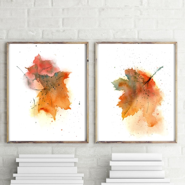 Autumn Leaves Print - Etsy