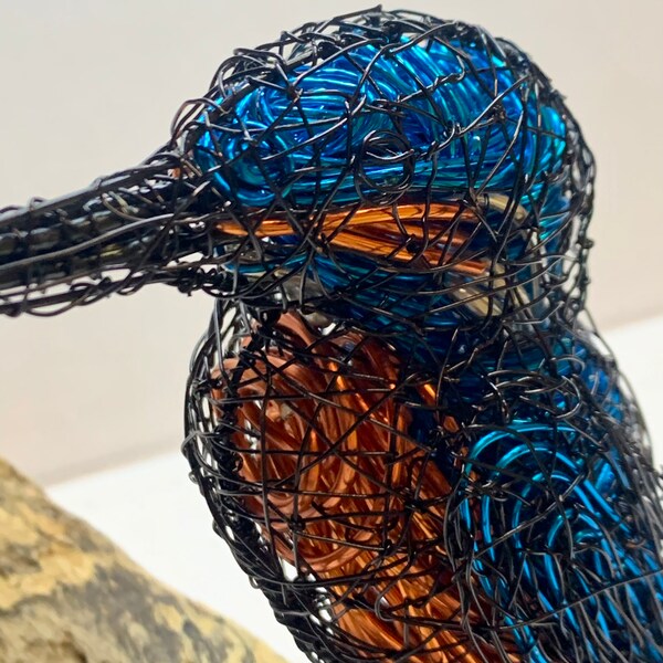 Wire Bird Sculpture - Etsy UK