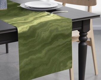 Marble Table Runner - Etsy