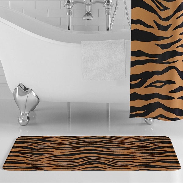 Tiger Bath Mat - Etsy