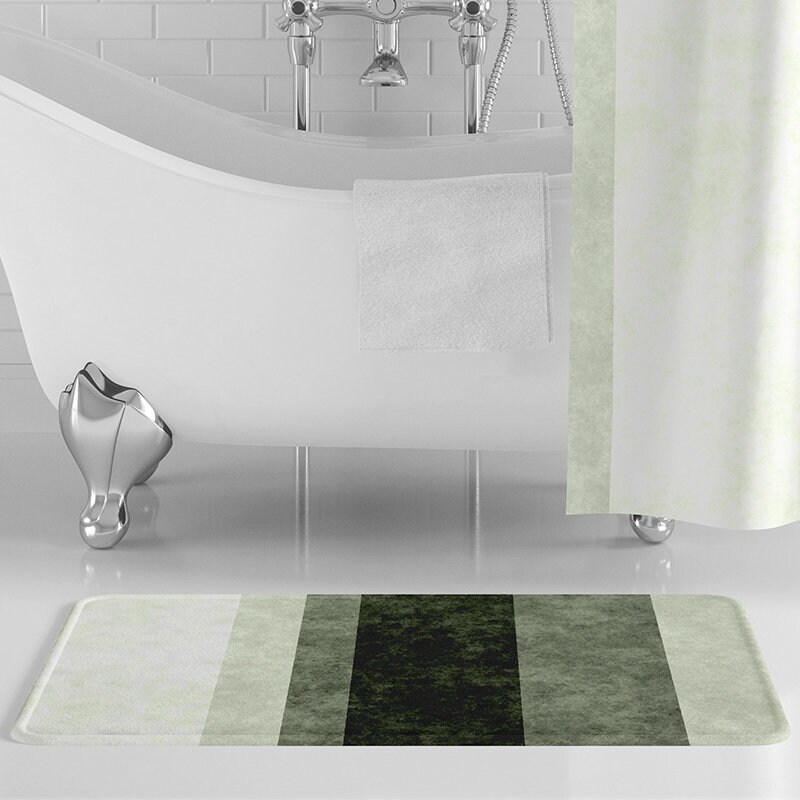 Green Bath Mat - Etsy