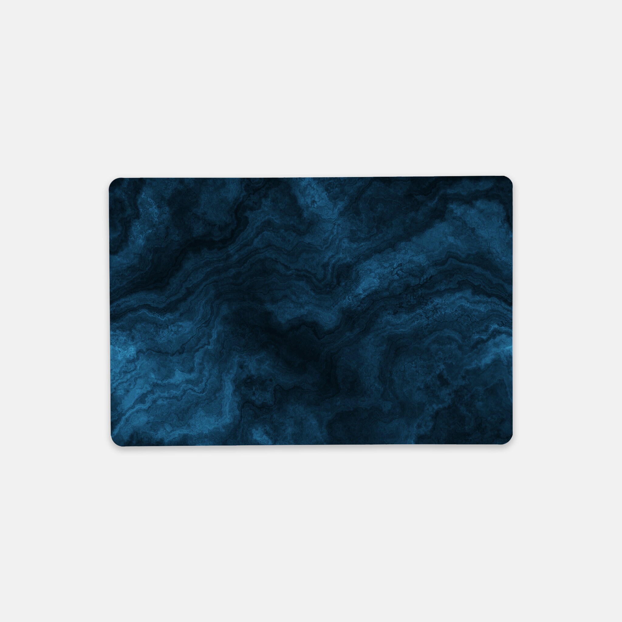 Sapphire Marble Desk Mat Blue Marble Desk Pad Desk - Etsy