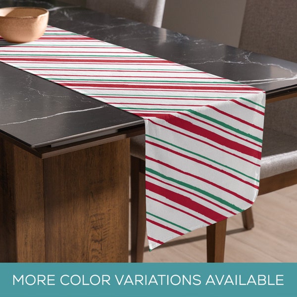 Candy Cane Table Runner - Etsy