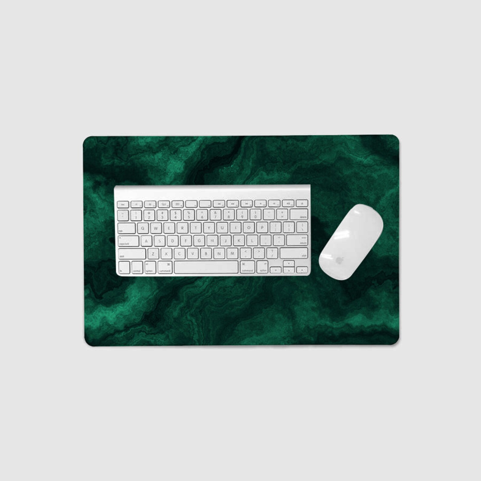 Emerald Marble Desk Mat Green Marble Desk Pad Desk - Etsy