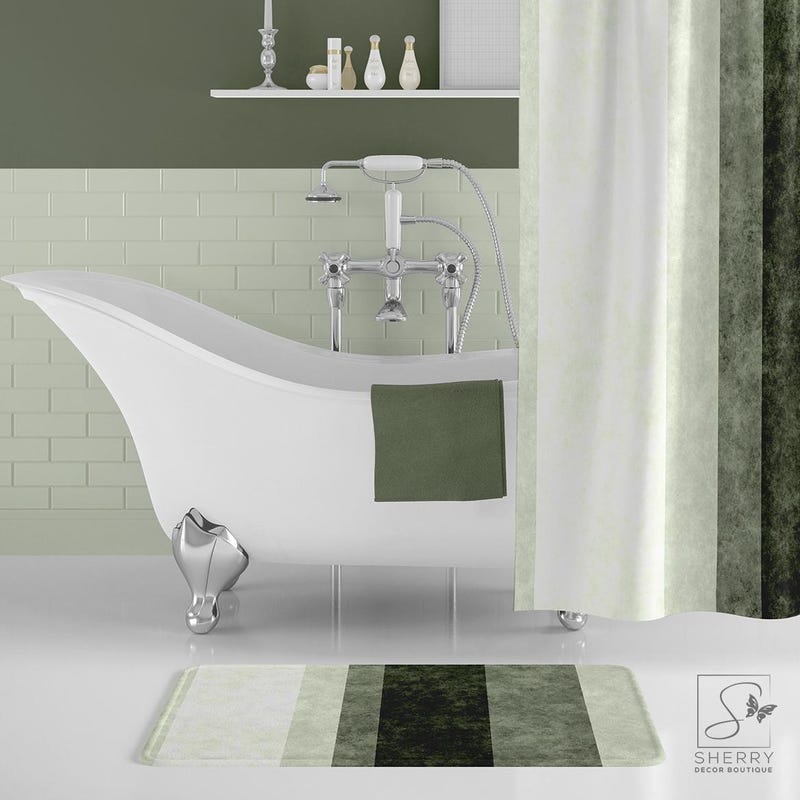 Green Bath Mat - Etsy