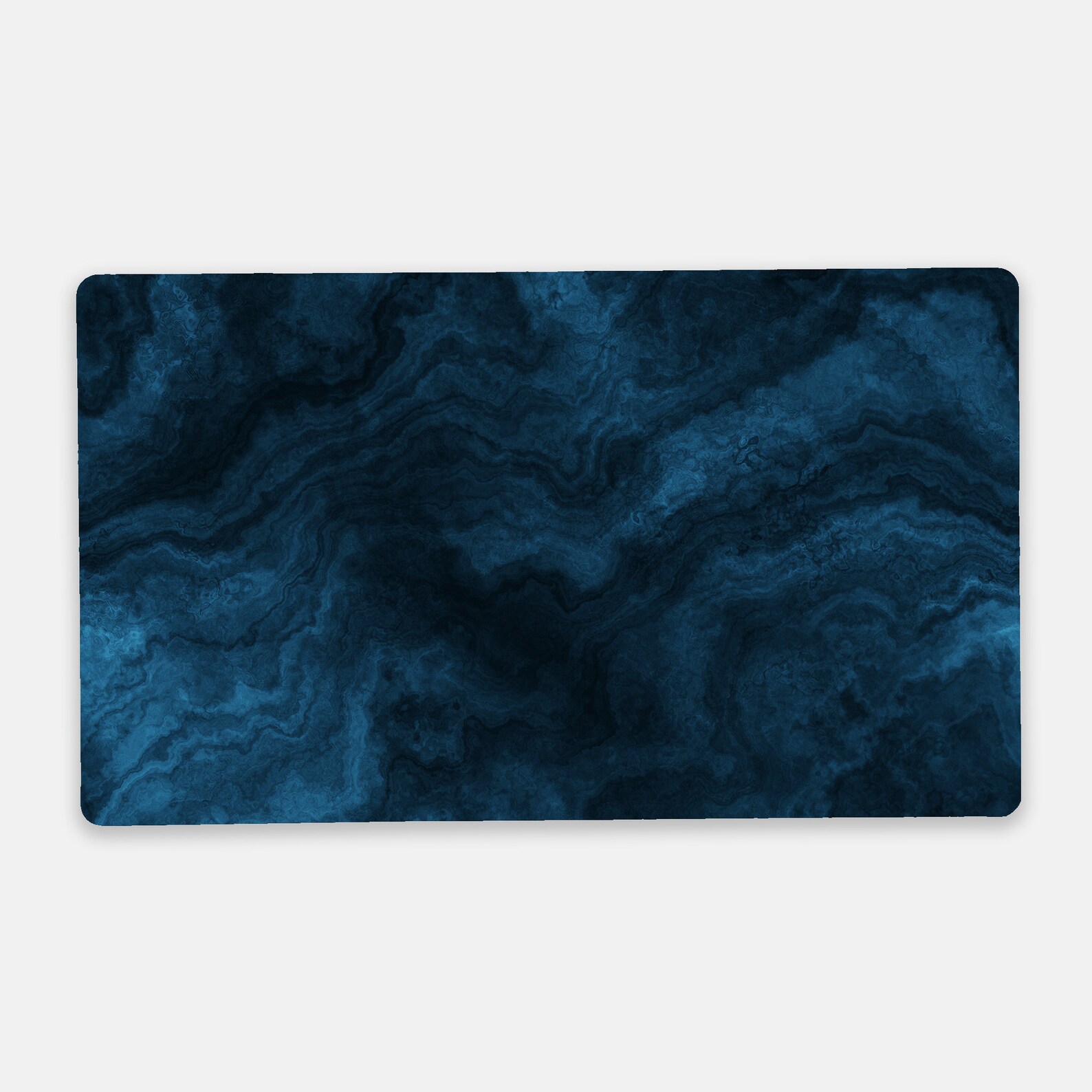Sapphire Marble Desk Mat Blue Marble Desk Pad Desk - Etsy