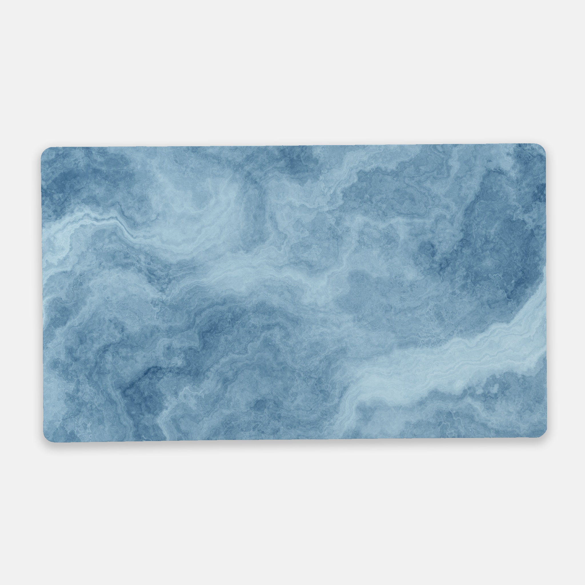 Blue Marble Desk Mat Blue Marble Desk Pad Desk Accessory | Etsy