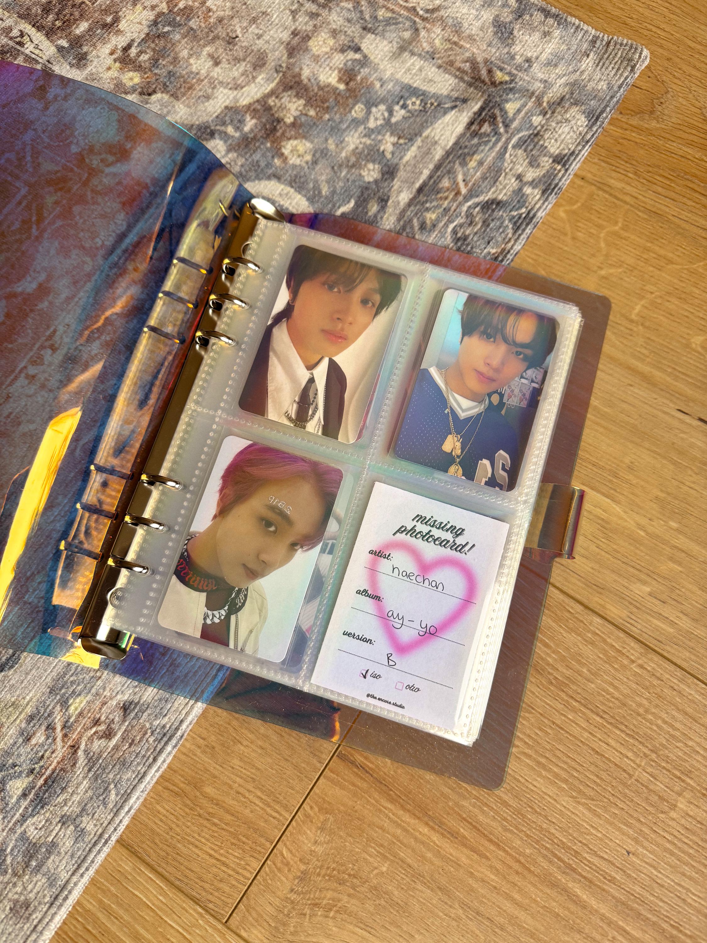 Missing Photocard Binder Fillers / Place Holders | DIGITAL DOWNLOAD ...