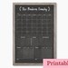Command Center Chalkboard Calendar PRINTABLE 24102 - Etsy