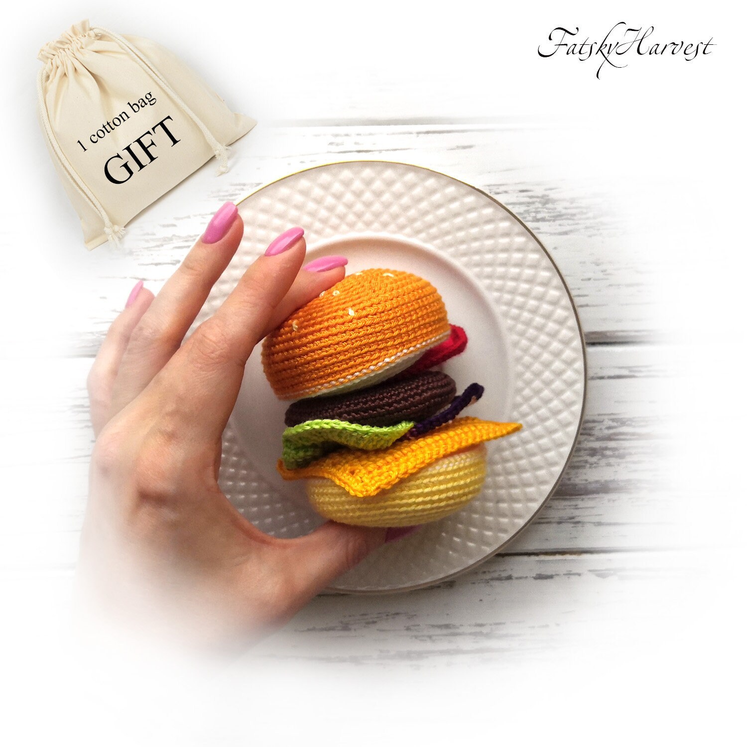 Cheeseburger Miniature burger Montessori baby toys Baby gym | Etsy