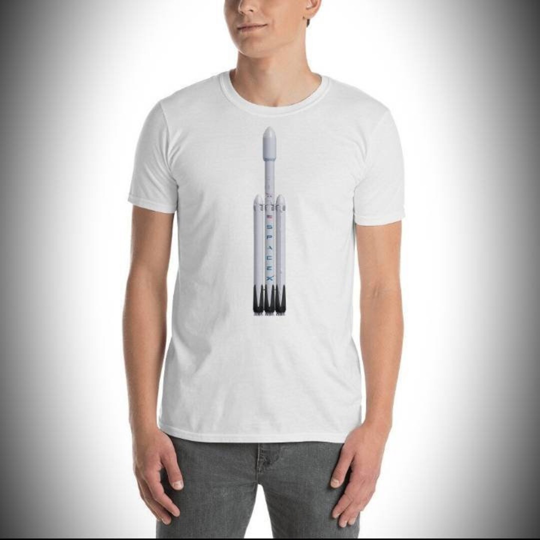 Mens Spacex Shirt Falcon Heavy T-shirt Rocket Tee - Etsy