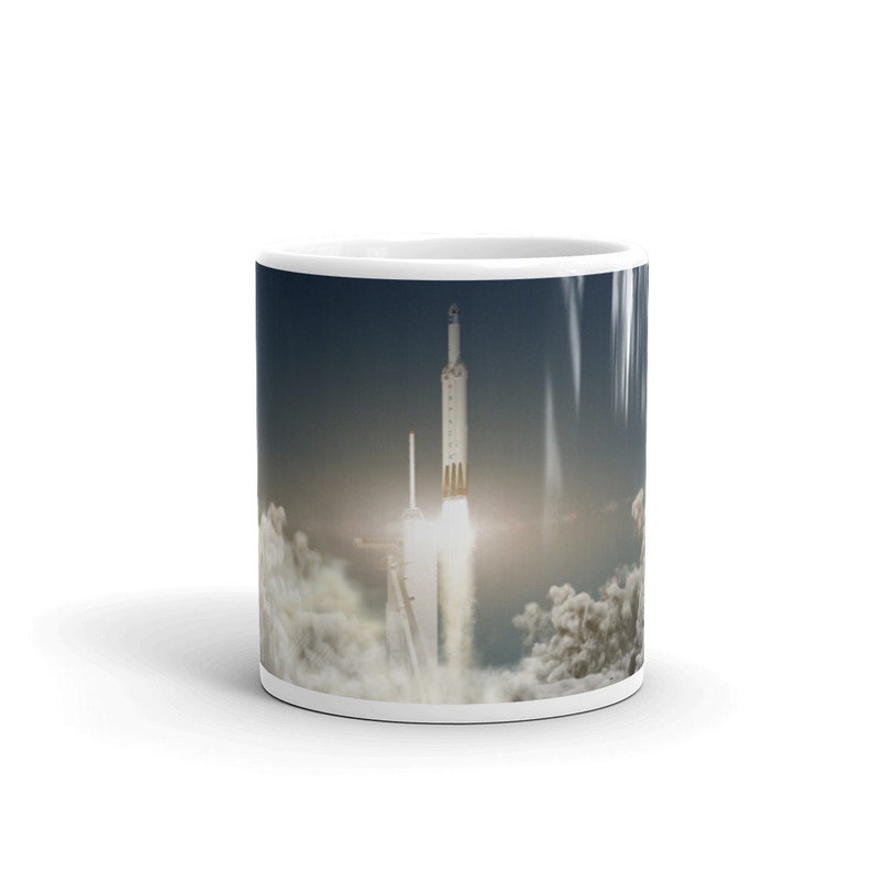 Spacex Falcon Heavy Rocket Launch Coffee Tea Mug - Etsy
