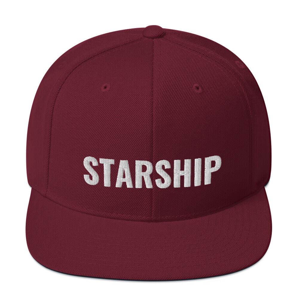 Spacex Starship Rocket Snapback Hat Cap - Etsy