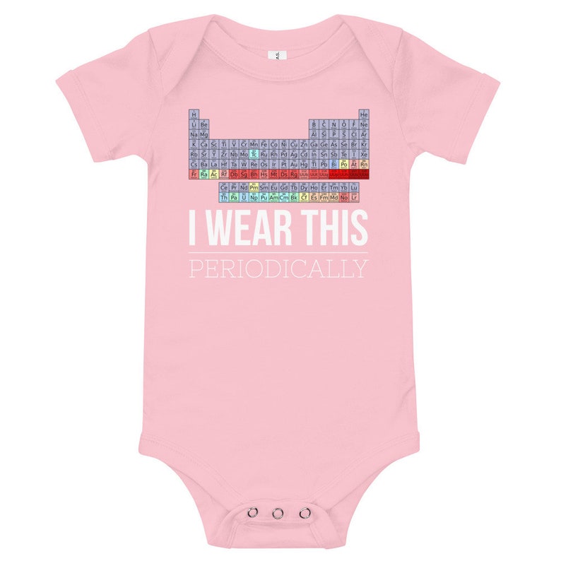 Funny Science Joke Baby Vest I Wear This Periodically - Etsy