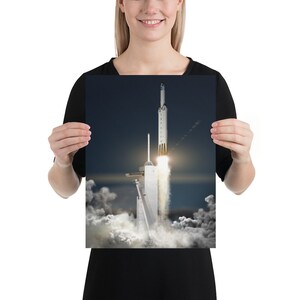 Spacex Falcon Heavy Launch Poster Print - Etsy