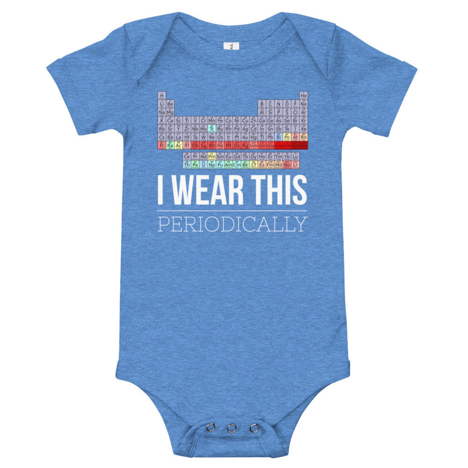 Funny Science Joke Baby Vest I Wear This Periodically - Etsy