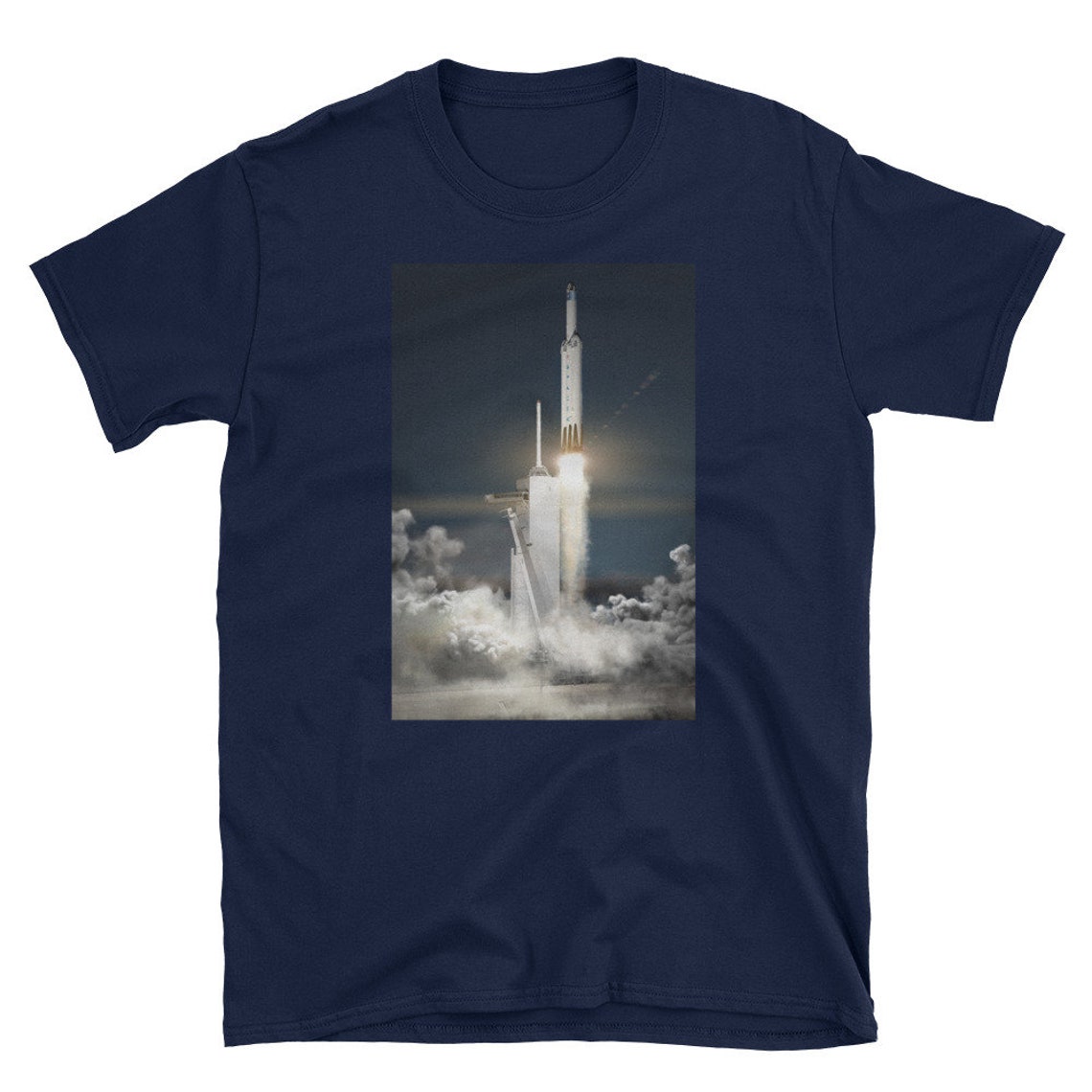 Spacex Shirt Falcon Heavy Rocket Launch T-shirt Mens Unisex - Etsy