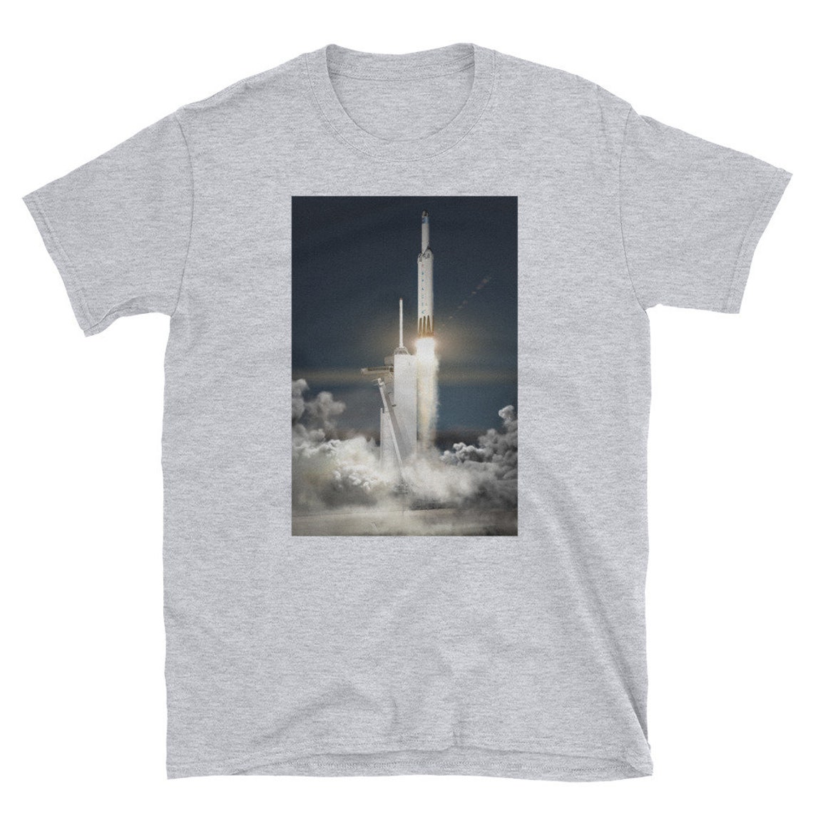 Spacex Shirt Falcon Heavy Rocket Launch T-shirt Mens Unisex - Etsy