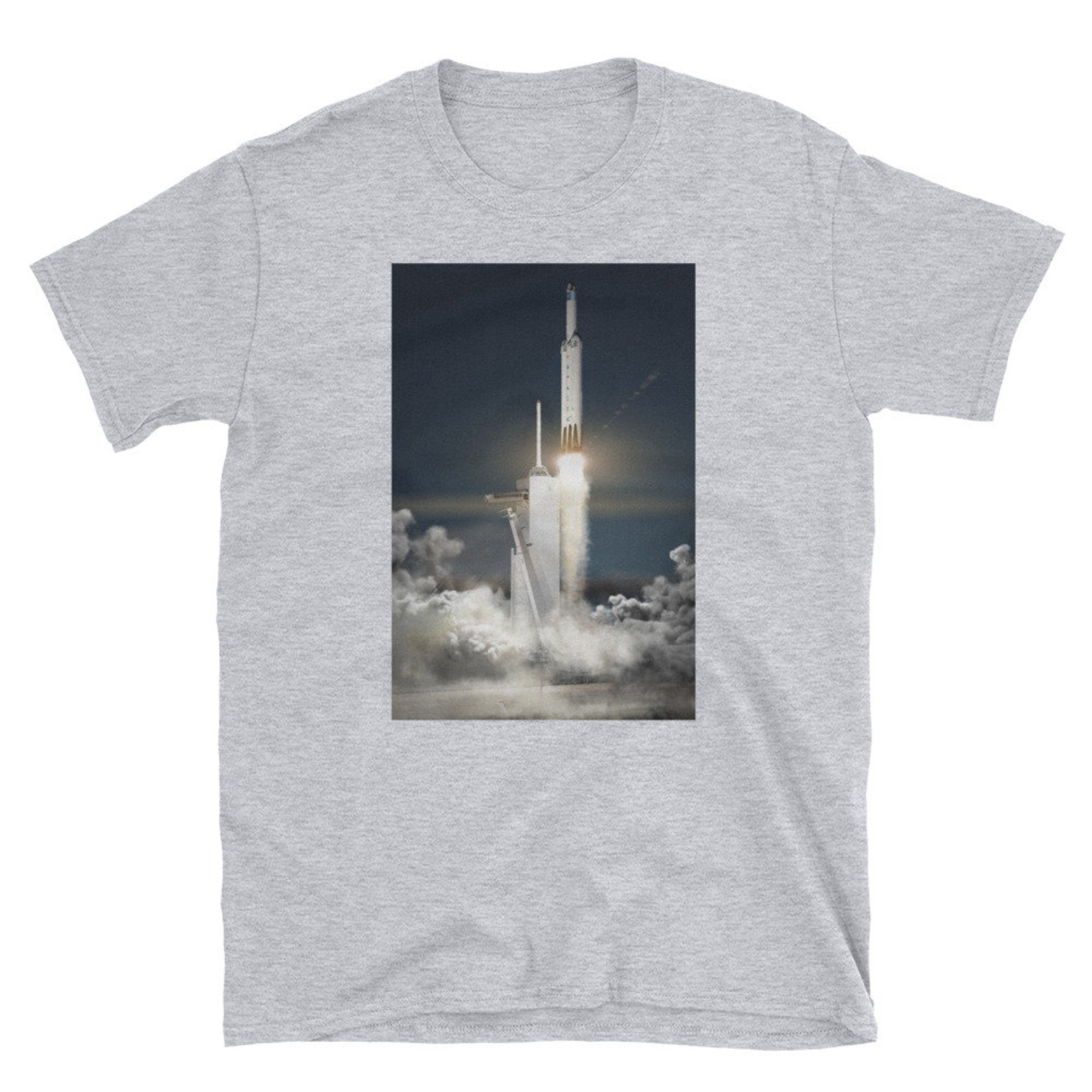 Spacex Shirt Falcon Heavy Rocket Launch T-shirt Mens Unisex - Etsy