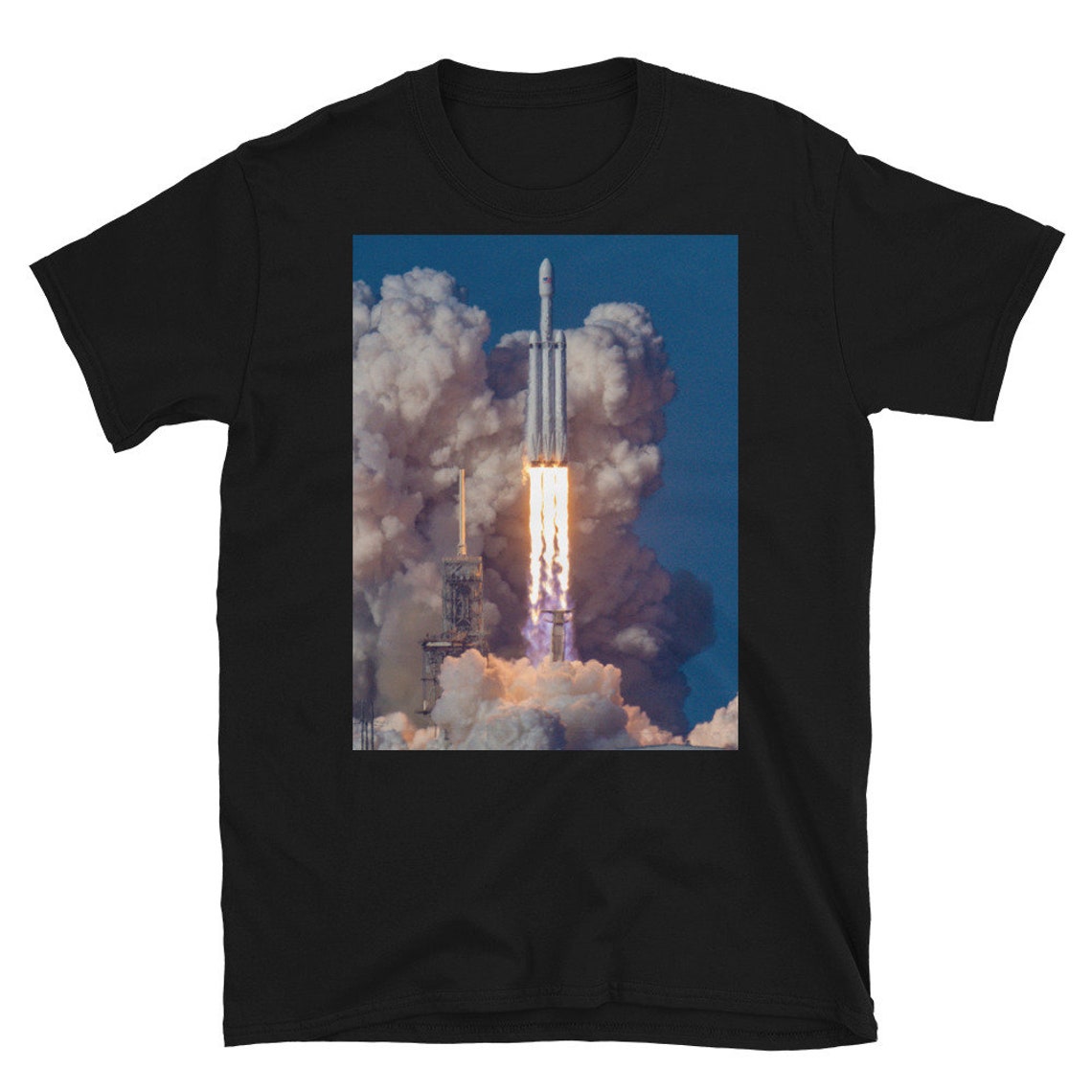 Spacex T Shirt Falcon Heavy Tshirt Rocket Launch Tee Short-sleeve ...