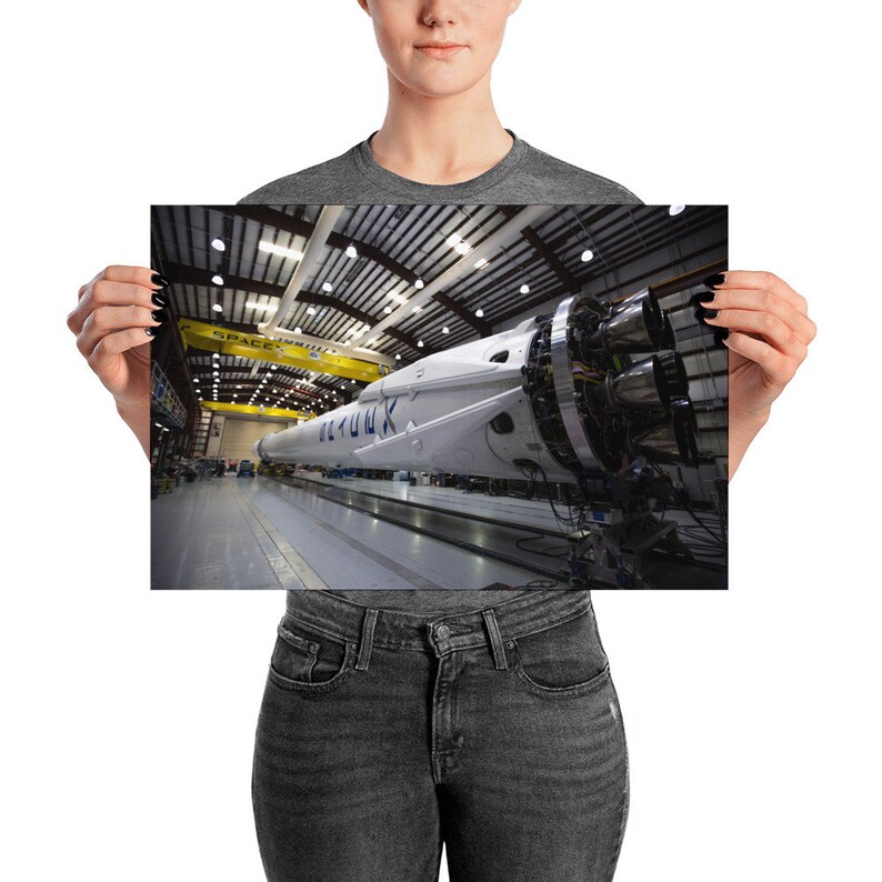 Spacex Falcon 9 Hanger Poster High Quality Wall Art - Etsy