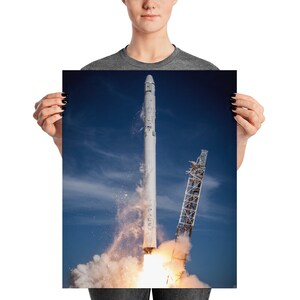 Spacex Falcon 9 Rocket Launch Poster Art Print - Etsy