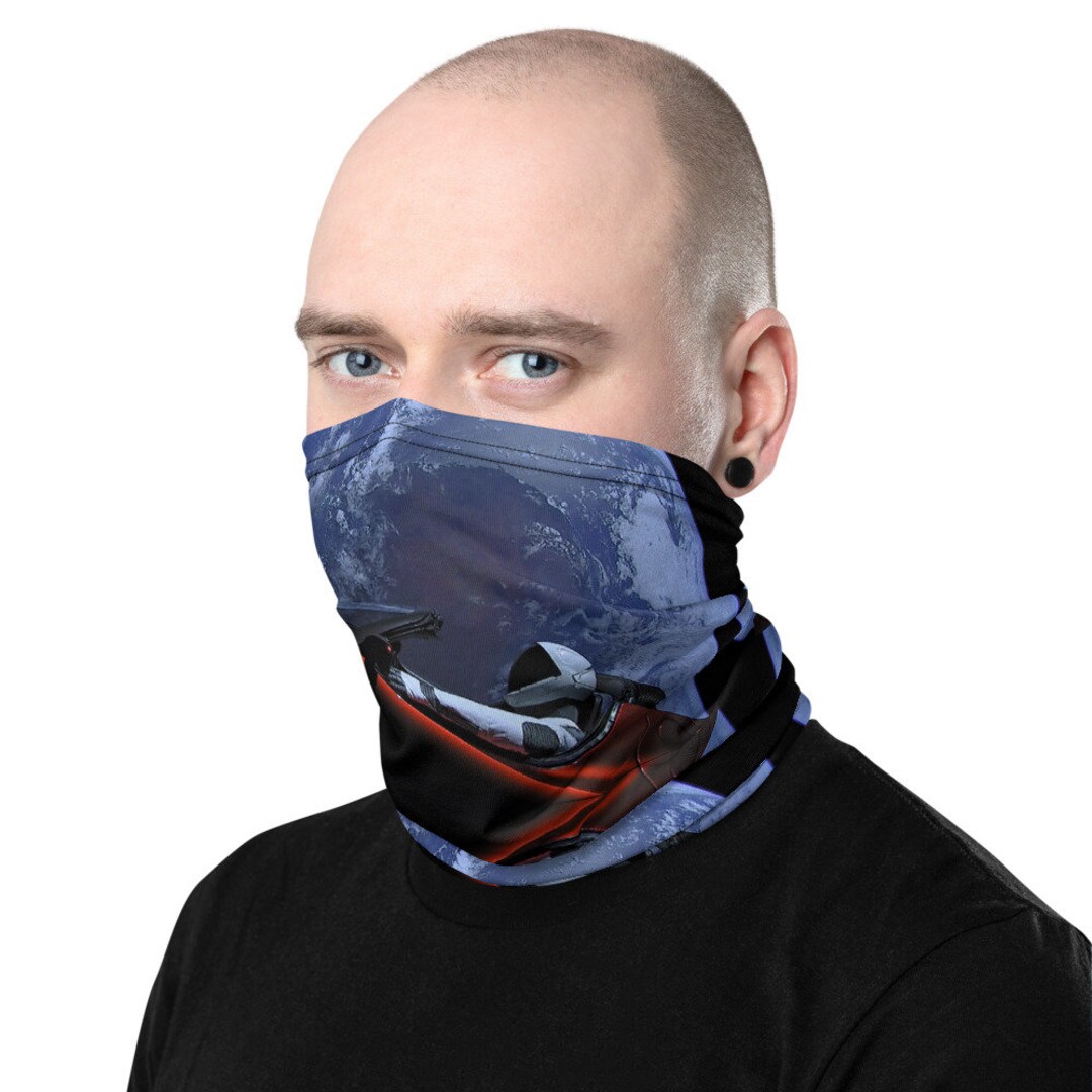 Neck Gaiter Spacex Face Cover Shield Tesla Starman Bandana Roadster ...