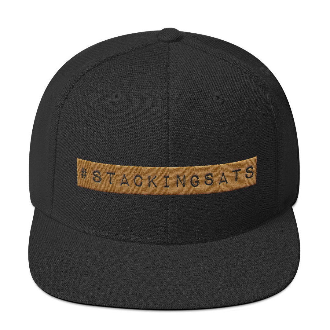 Stacking Sats Bitcoin Snapback Cap Hodl Satoshi #stackingsats Hat - Etsy
