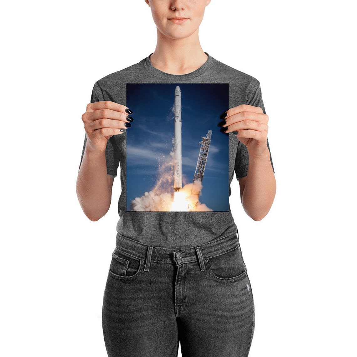 Spacex Falcon 9 Rocket Launch Poster Art Print - Etsy
