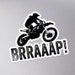Sticker Brraaap Funny Dirt Bike Motocross Decal for Riders Car Bumper ...