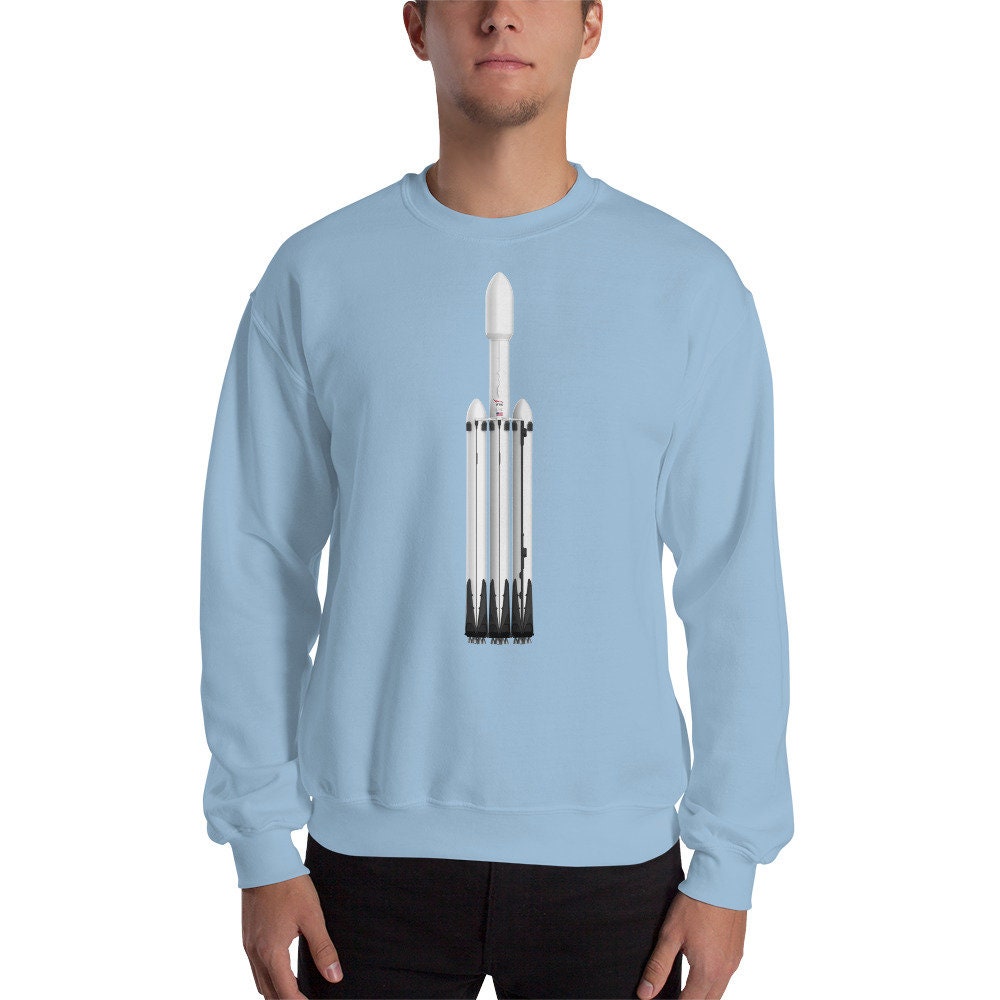Sweatshirt Spacex Falcon Heavy Rocket Sweater - Etsy