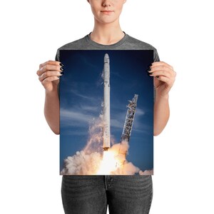 Spacex Falcon 9 Rocket Launch Poster Art Print - Etsy