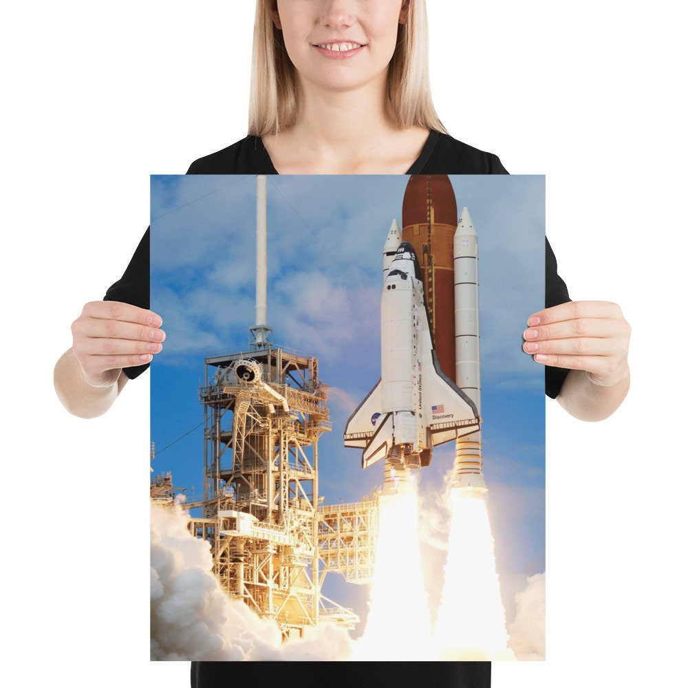 Space Shuttle Rocket Launch Poster Cape Canaveral Take Off - Etsy UK