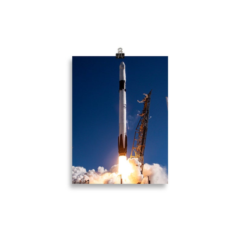 Spacex Falcon 9 Rocket Block 5 Poster Print CRS-16 - Etsy UK