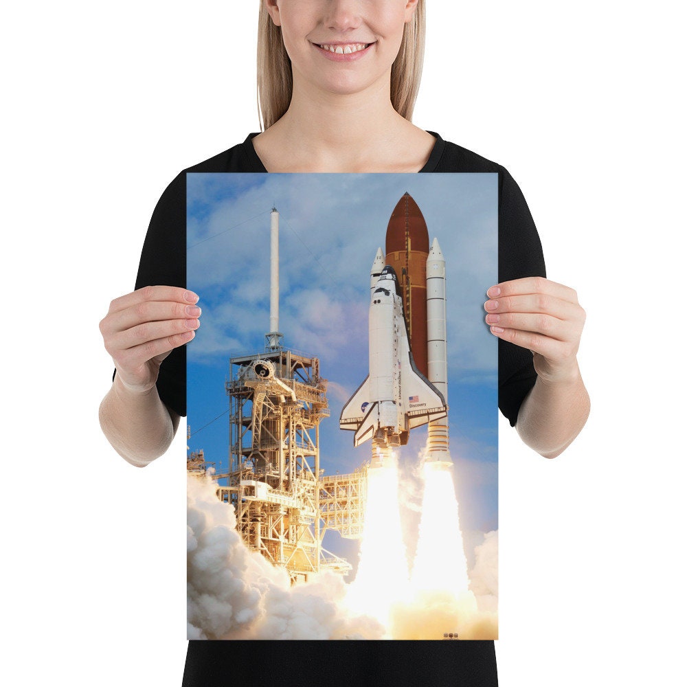 Space Shuttle Rocket Launch Poster Cape Canaveral Take Off - Etsy UK