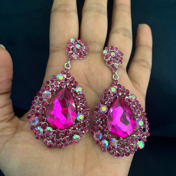 Hot Pink Earrings - Etsy