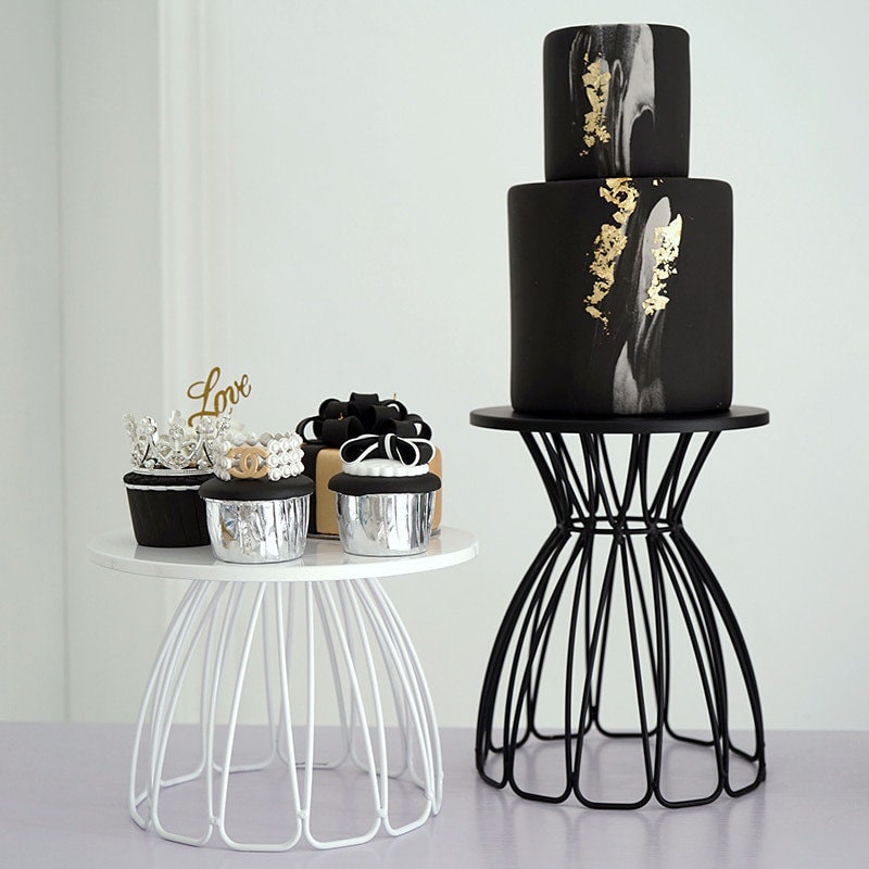 Skirt Cake Stands 8/10 Inch White/black Wedding Cake Table Decorating ...