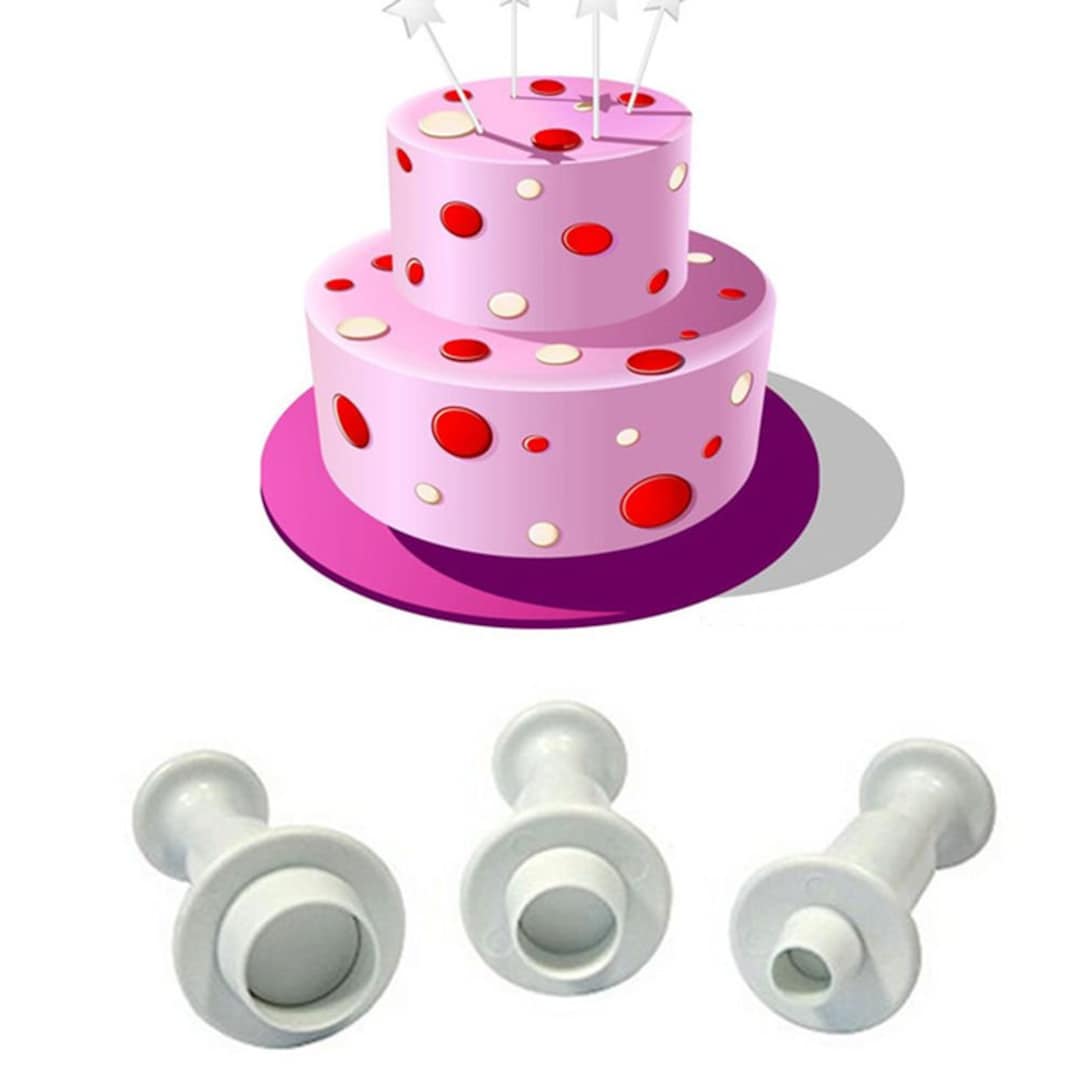 3pcs/set Mini Cute Round Circle Fondant Cake Mold Set Cookie - Etsy UK