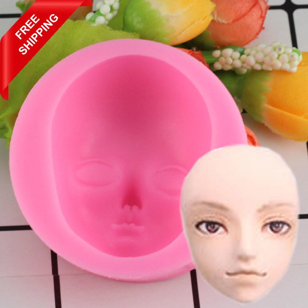 Human Face Mask Shape Silicone Mold Bakeware Mould for Chocolate Cookie ...
