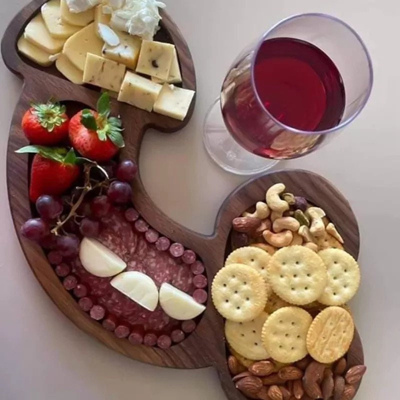 Wooden Aperitif Board With a Unique Design - Etsy